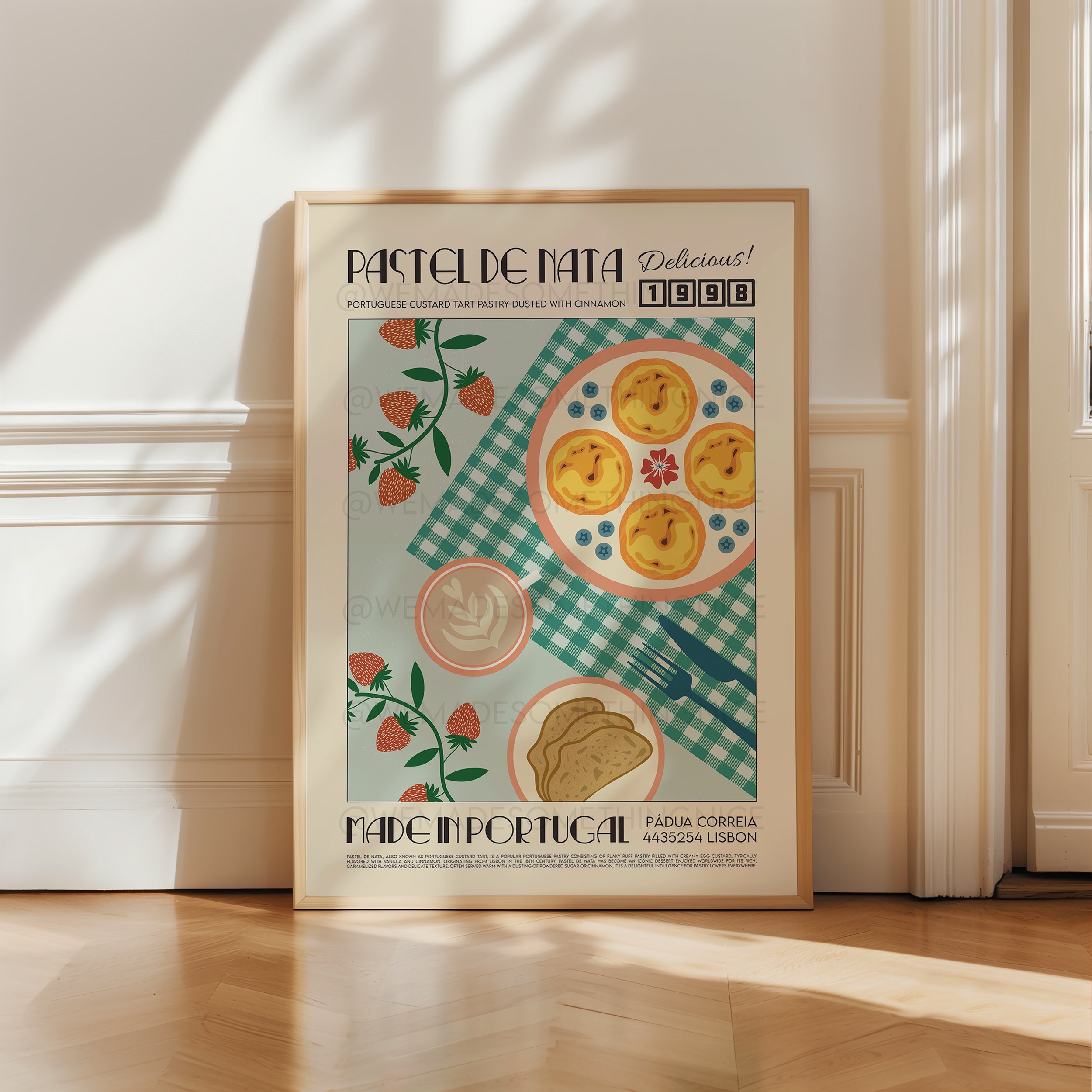 Pastel De Nata Print – We Made Something Nice