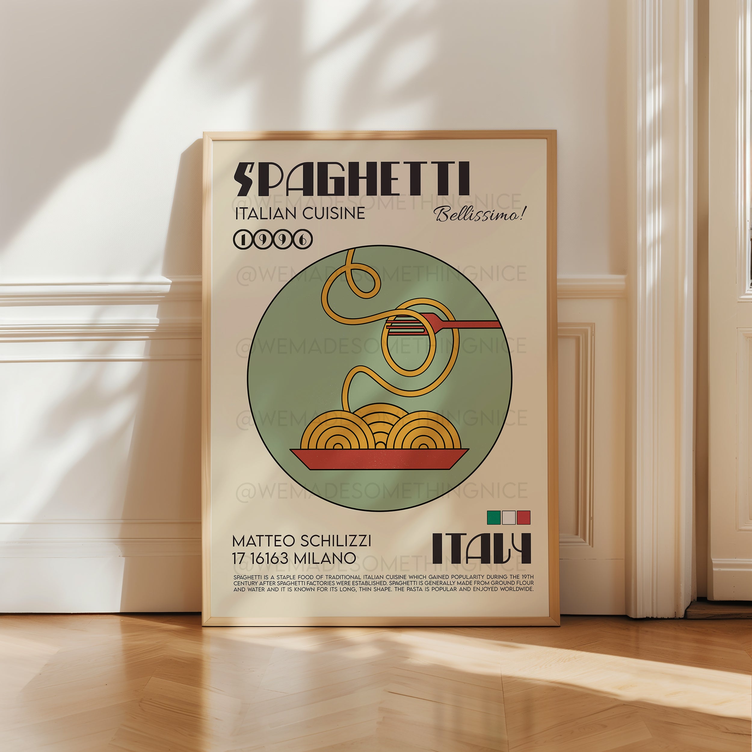 Spaghetti Print – We Made Something Nice