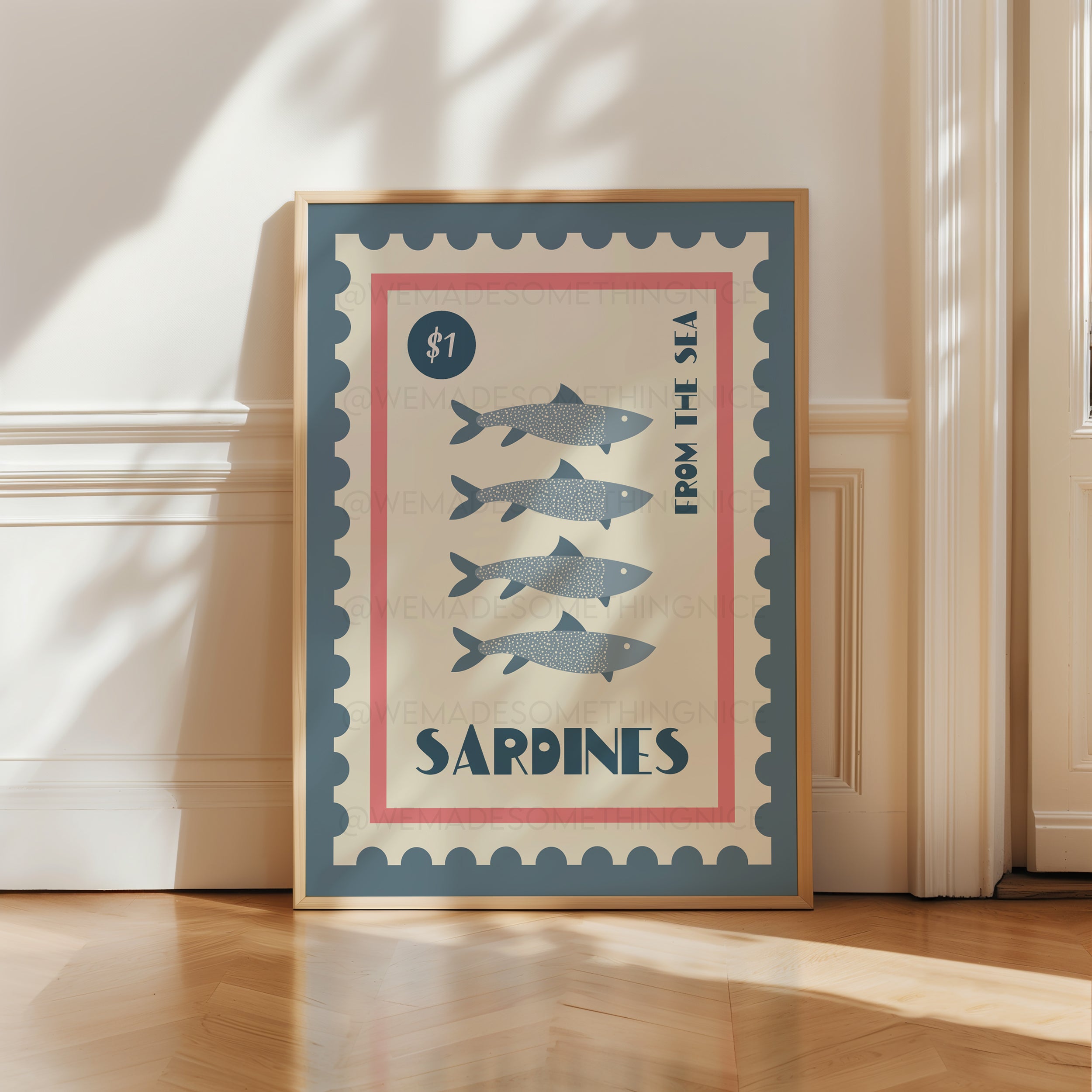 Sardines Stamp Print – We Made Something Nice